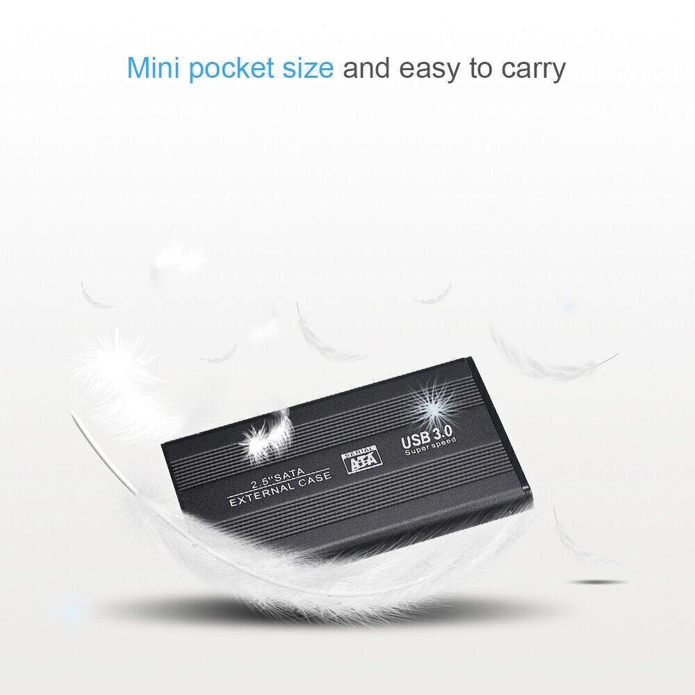 External Hard Drive Case 2.5 SSD aluminum USB 3.0