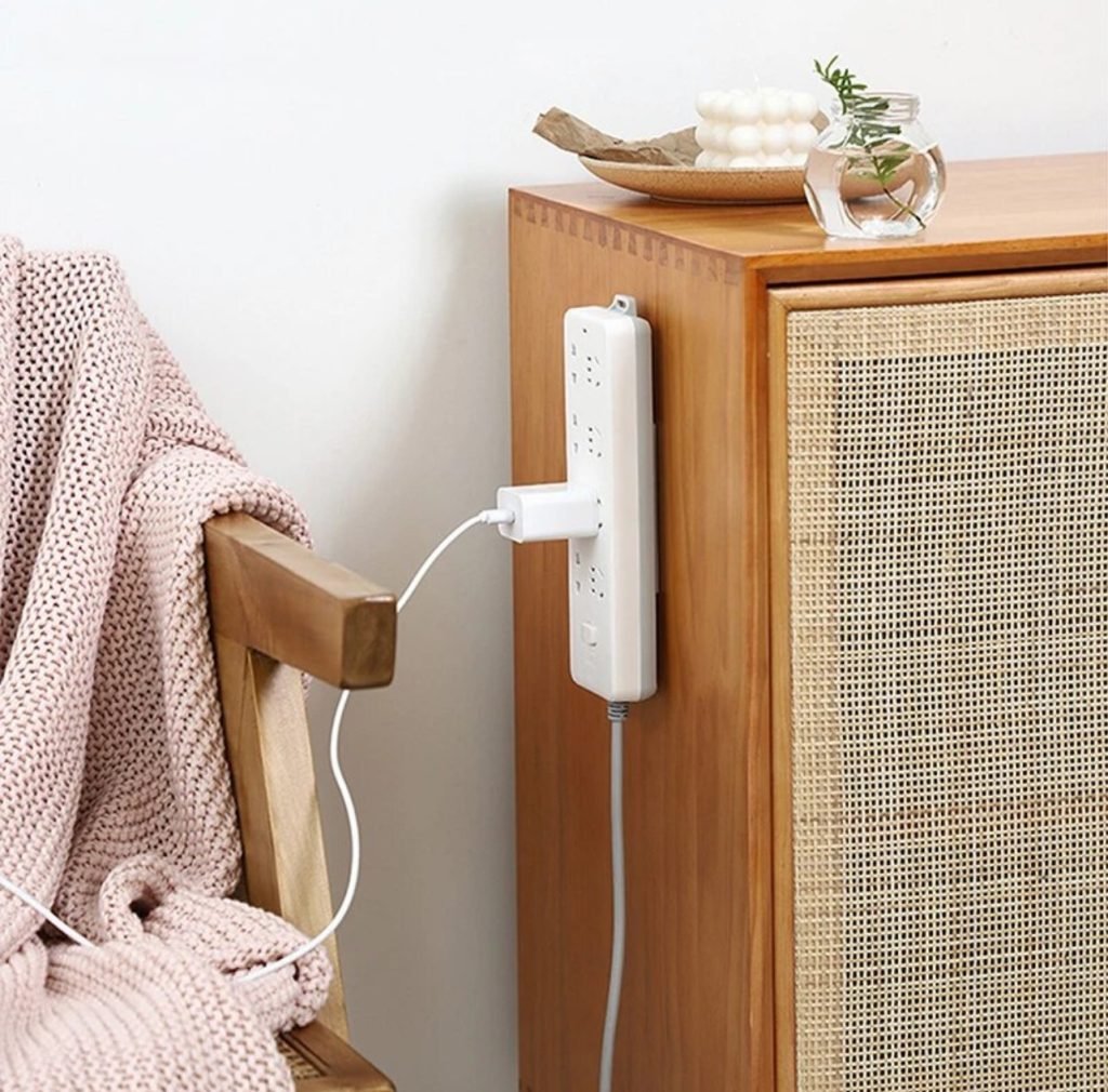 Power Socket Strip Wall Mounted Self Adhesive Plug Holder