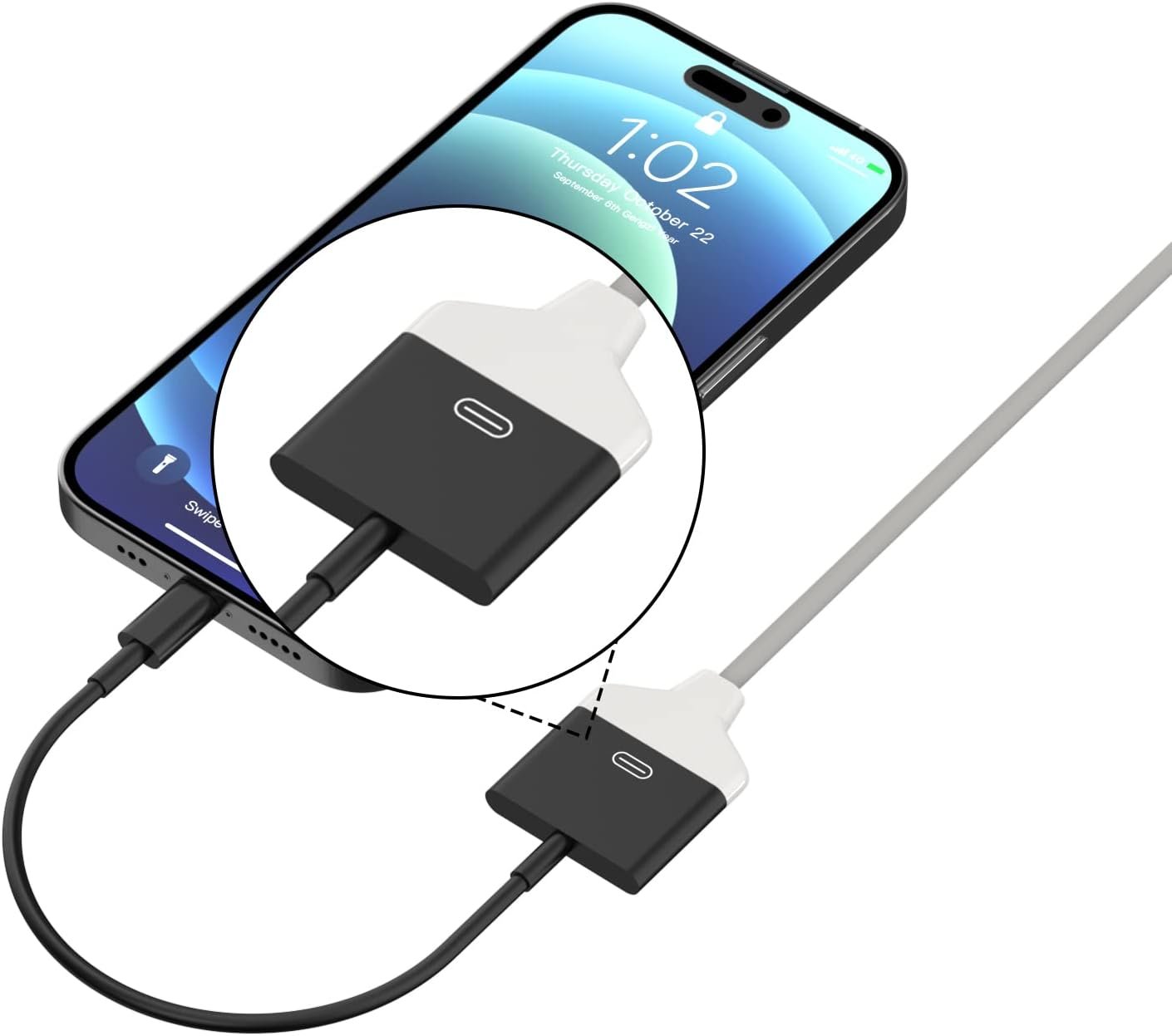 Lightning to 30 Pin Adapter for iPhone iPad 230mm