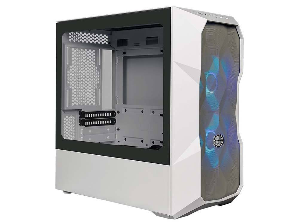 Cooler Master MasterBox TD300 Mesh Micro ATX Case – White