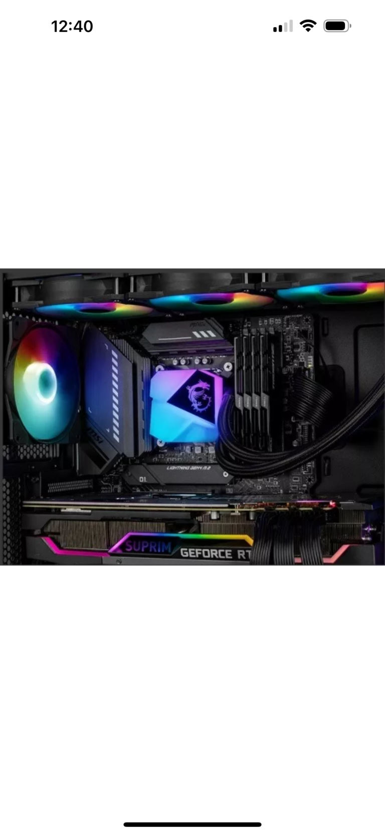 MSI MAG CORELIQUID C240 ARGB Liquid CPU Cooler